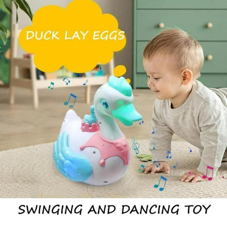 Swan Lay Egg Toy for Kids - 360 Degree Rotation – Scrollstreet